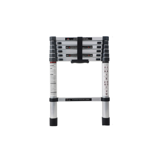 Buy Single Straight Aluminium Telescopic Ladder 7 Steps 2.0m Online ...