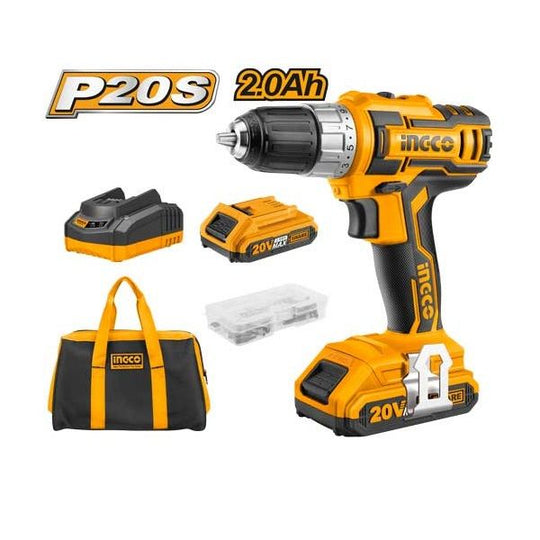 Buy Ingco Cordless Drill Lithium-Ion 2.0Ah CDLI2002 Online - Technocart