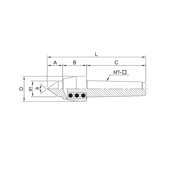 Buy Vertex Light Duty Live Center VPC-MT Online - Technocart